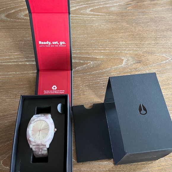 Nikon | Accessories | Nikon Watch With Rose Quarts Band | Poshmark